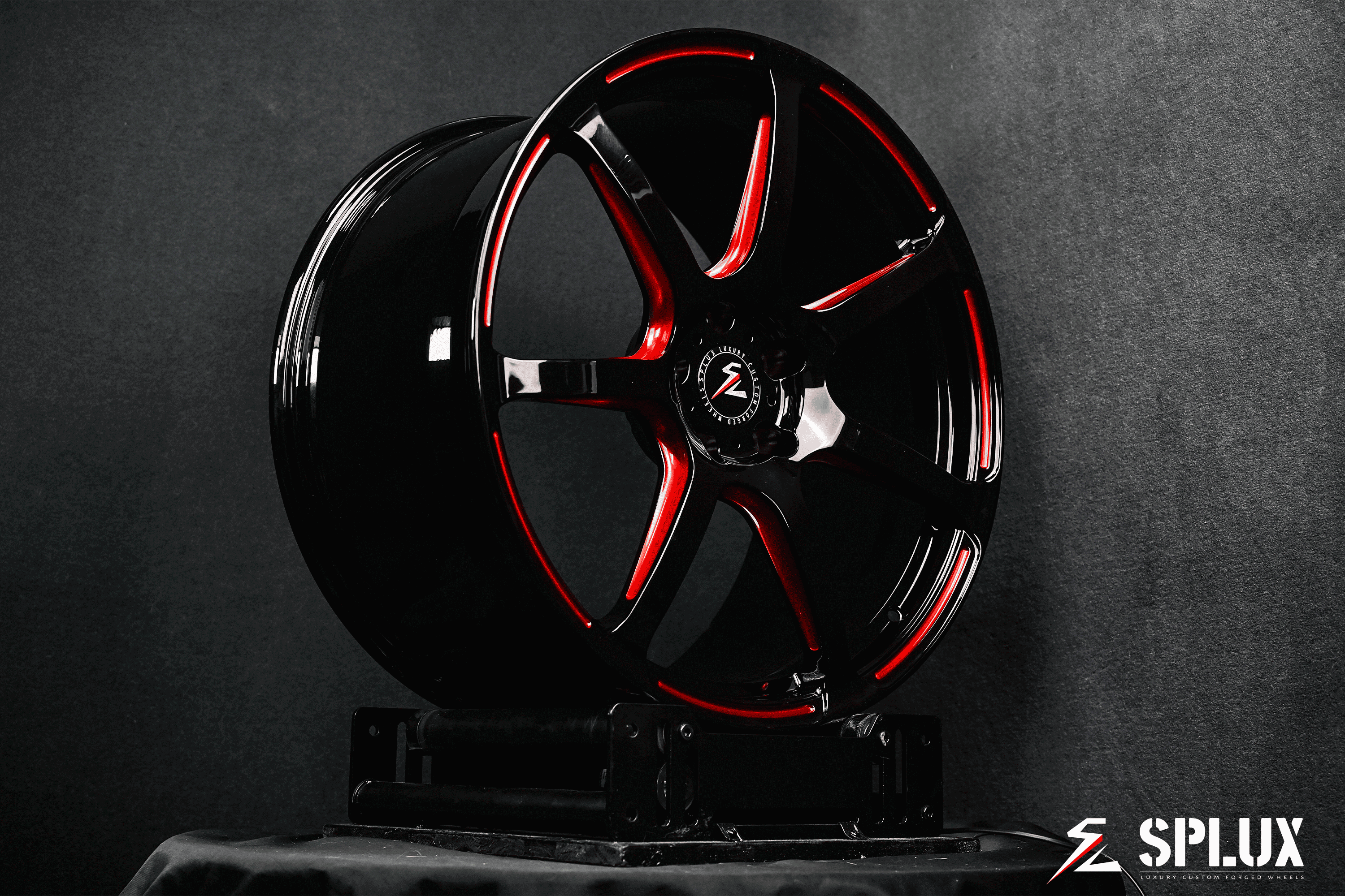 Black And Red Custom Forged Wheels&Rims - Splux Luxury Wheels
