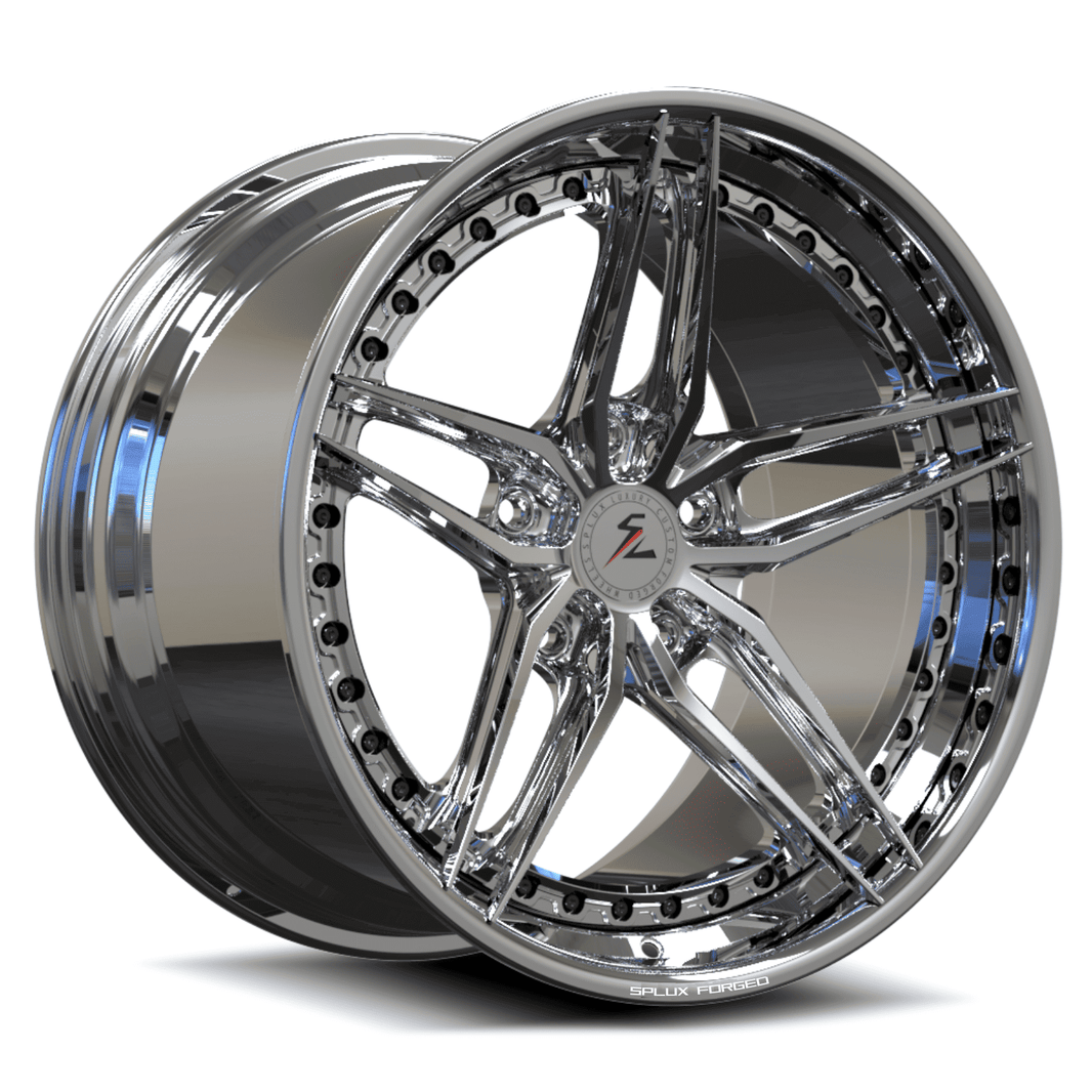 Custom 5 Spoke Wheels: Forged Monoblock, 2/3-Piece - Splux Luxury Wheels