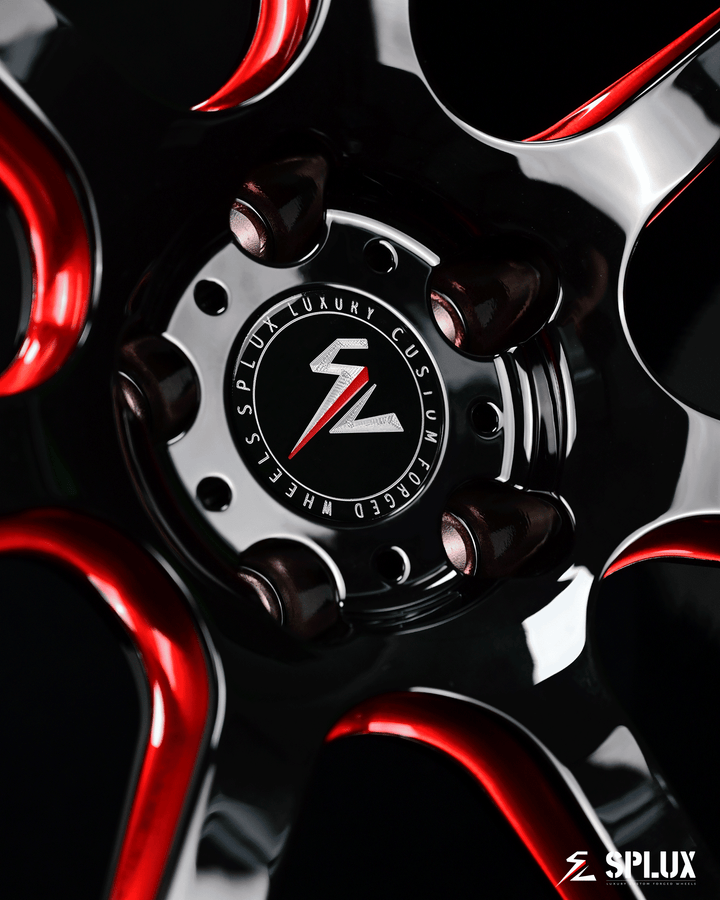 Black And Red Custom Forged Wheels&Rims - Splux Luxury Wheels